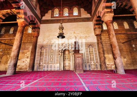 The Mihrab on the Qibla wall indicating the direction of prayer to ...