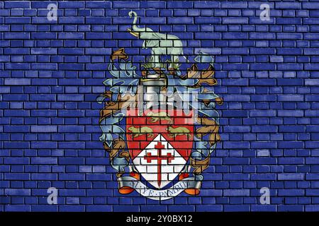 flag of Bulawayo painted on brick wall Stock Photo - Alamy