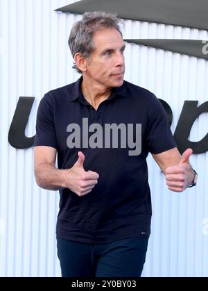 Ben Stiller arrives at the US Open in New York on August 29, 2025 ...