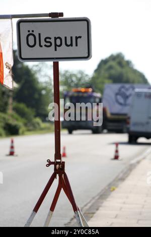 Road signage board with fonts Accident Prone Zone on Red board Stock ...
