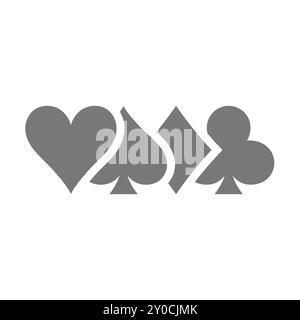 Playing Cards Symbols vector with diamonds, spade, clubs and Heart ...
