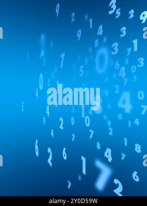 Floating numbers set Stock Photo - Alamy