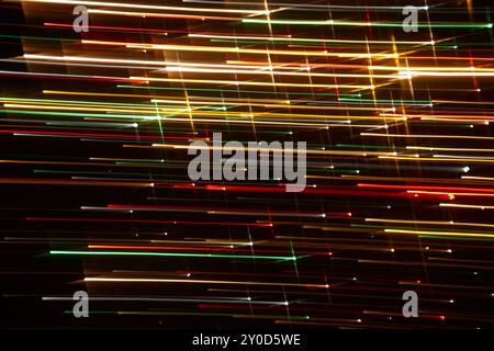 A rainbow string flowing from left to right Stock Photo - Alamy