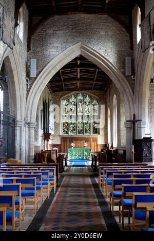UK, England, Rutland, Cottesmore, St Nicholas Church, RAF Chapel Stock ...