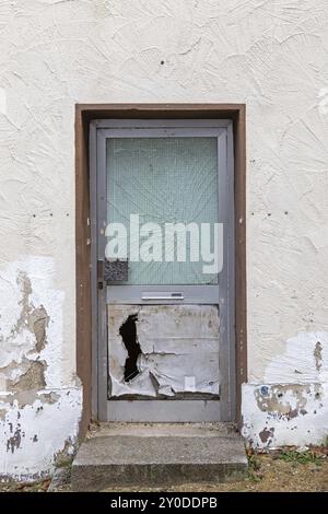 Front door of derelict house (demolished 2023 Stock Photo - Alamy