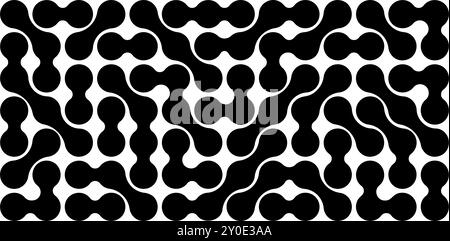 Metaballs pattern. Fluid drops, organic blobs or morph shapes. Neurons or molecules isolated on ...