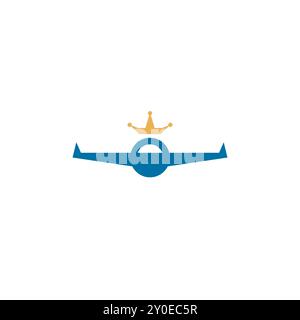 airline logo template luxury royal vector travel company decorative ...