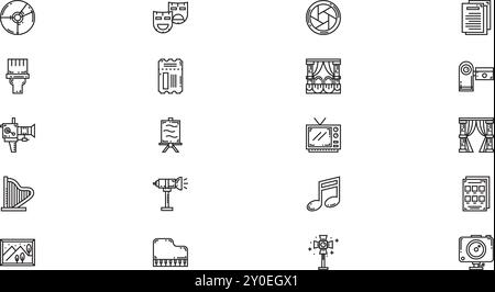 Scenic arts icons High-Quality Vector Icons Collection with Editable ...