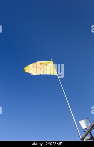 The thai buddhist Dharmachakra flag Stock Photo - Alamy