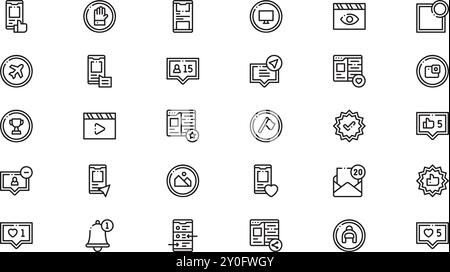 Social media interactions icons High-Quality Vector Icons Collection ...