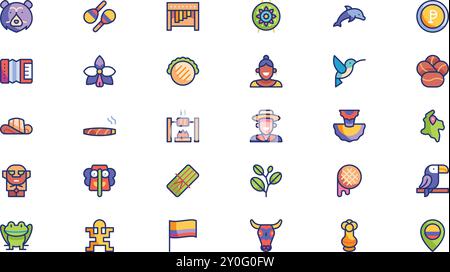 Colombia icons High-Quality Vector Icons Collection with Editable ...