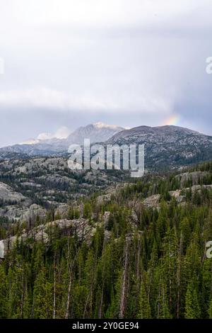 Photograph from Photographers Point in the Wind River Range, looking ...