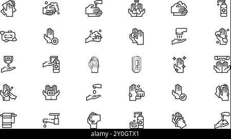 Hand washing icons High-Quality Vector Icons Collection with Editable ...