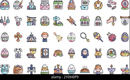 Easter monday icons High-Quality Vector Icons Collection with Editable ...