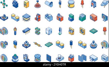 Semiconductor manufacturing icons High-Quality Vector Icons Collection ...