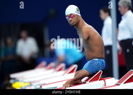 Brazil's Gabriel Geraldo Dos Santos Araujo during the Men's 150m ...