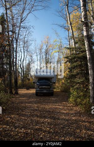 Campervan in Marten campground in Lesser Slave Lake Provincial Park in ...