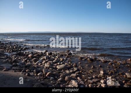 beach near Marten River campground in Lesser Slave Lake Provincial Park ...