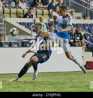 Charlotte FC midfielder Andrew Privett (34) and Cruz Azul forward ...