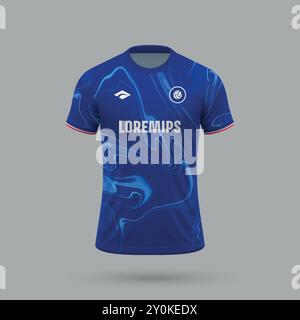 Realistic soccer shirt Chelsea, jersey template for football kit ...