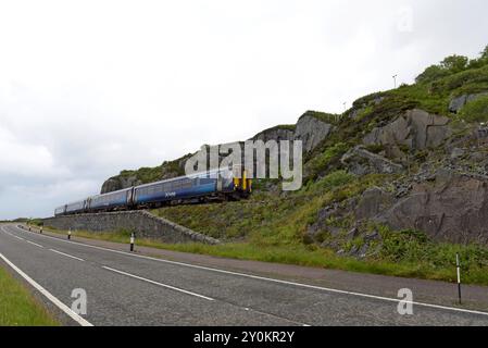 Scotrail DMU train 156458 leaving Mallaig for Fort William on the West ...