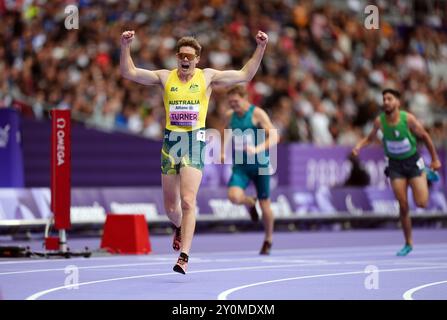 Australia's James Turner celebrates winning the Men's 400m T36 Final at ...