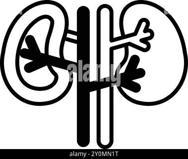 Kidney stone disease. Renal colic. Human Urinary System. Close-up of a ...