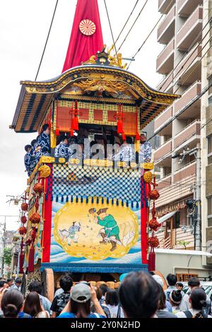 Gion Matsuri Festival Yamahoko floats parade in Kyoto, Japan Stock ...