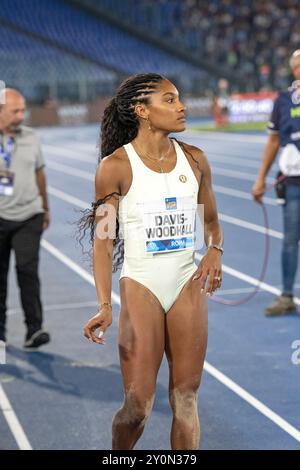 winner Tara Davis-Woodhall of United States of America celebrating and ...