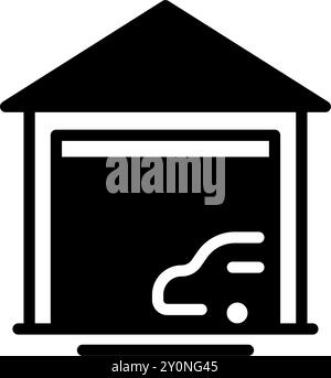 Icon Building car garage symbols editable file Stock Vector Image & Art ...