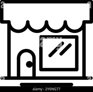Icon Building Store or mall symbols editable file Stock Vector Image ...