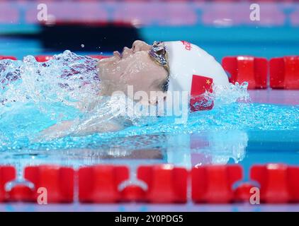 China's Dong Lu wins gold in the Women's 50m Backstroke S5 Final at the ...