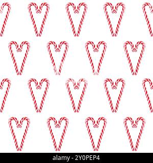 Seamless pattern with red watercolor hearts Stock Photo - Alamy