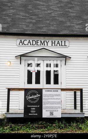 Street Sign to Academy Stock Photo - Alamy