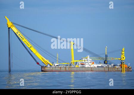 Nordsee, Germany. 03rd Sep, 2024. The emergency tug "Nordic" secures ...