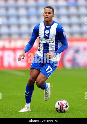 Wigan Athletic's Toby Sibbick in action during the Bristol Street ...