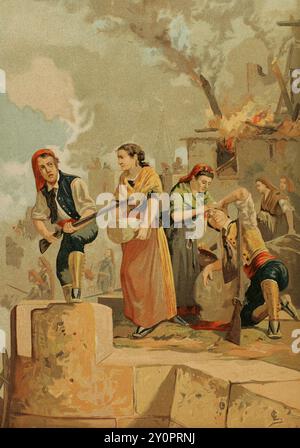Catalan volunteers in Spanish army Stock Photo - Alamy