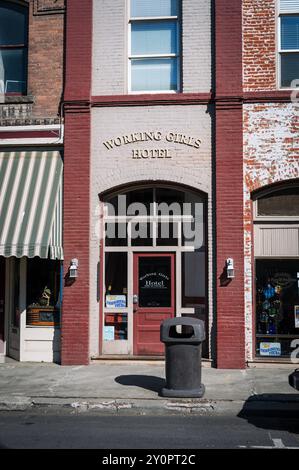 Old brick buildings from the 1880’s and 1890s in the main street of ...