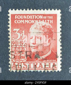 EDMUND BARTON (1849-1920) 1st Prime Minister of Australia Stock Photo ...