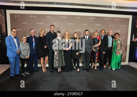 Kate Solomon, right, and guest attend the special screening of "Goodbye ...
