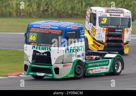 Bradley Smith in the Smith Racing MAN TGX truck at the 2023 Snetterton ...