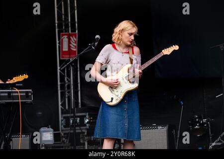 LADYLIKE, CONCERT, 2024: Lead singer and guitarist Georgia Butler of ...