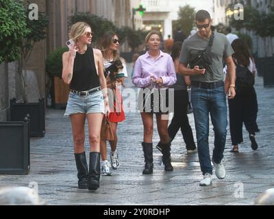 Milan, Ph. Paolo Della Bella: Rosita Celentano and her friend, after ...