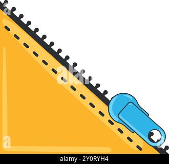 bag zipper puller cartoon vector illustration Stock Vector Image & Art ...