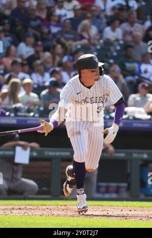Colorado Rockies Aaron Schunk (30) at bat during an MLB Spring Training ...