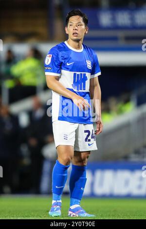 Tomoki Iwata of Birmingham City during the Sky Bet Championship match ...
