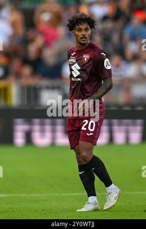 Torino’s Valentino Lazaro during the Serie A soccer match between Monza ...