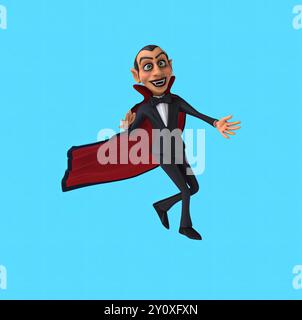 Fun 3D cartoon vampire dancing Stock Photo - Alamy
