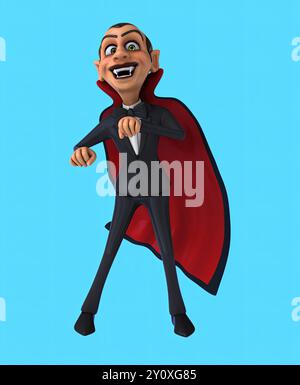 Fun 3D cartoon vampire dancing Stock Photo - Alamy