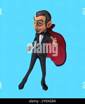 Fun 3D cartoon vampire dancing Stock Photo - Alamy